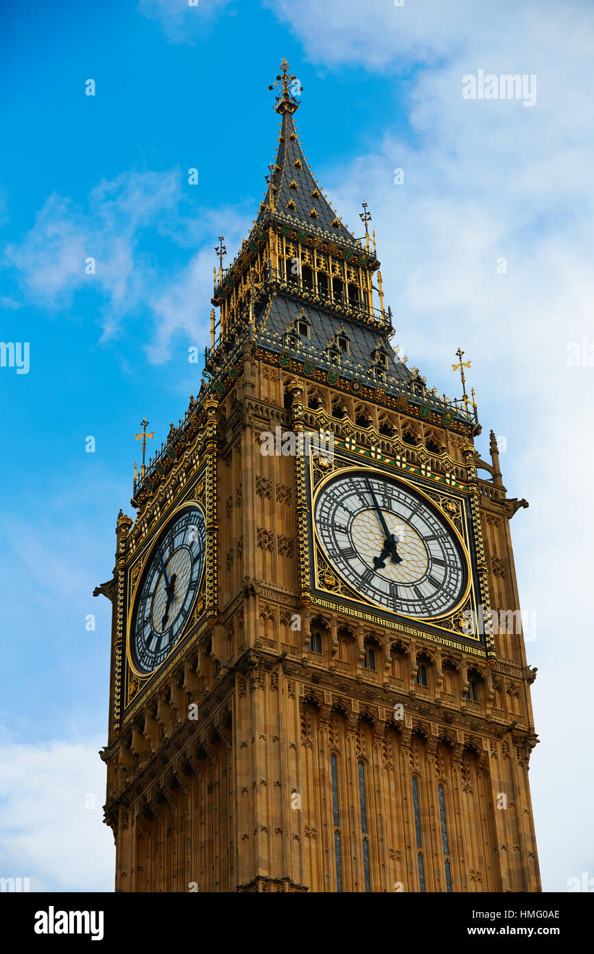 Big Ben Clock Tower closeup in London England Stock Photo - Alamy