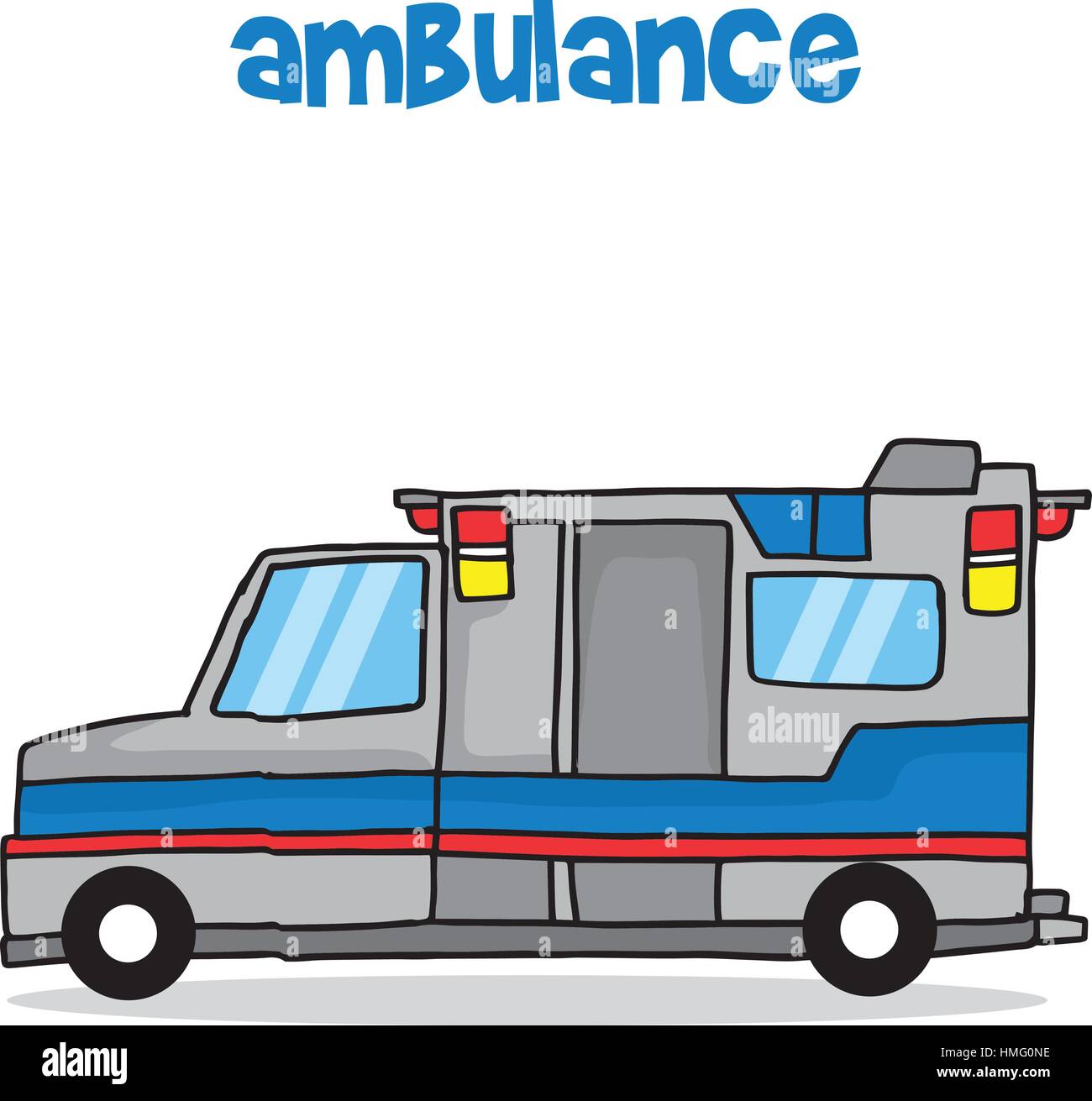 Ambulance transport cartoon design vector Stock Vector Image & Art - Alamy