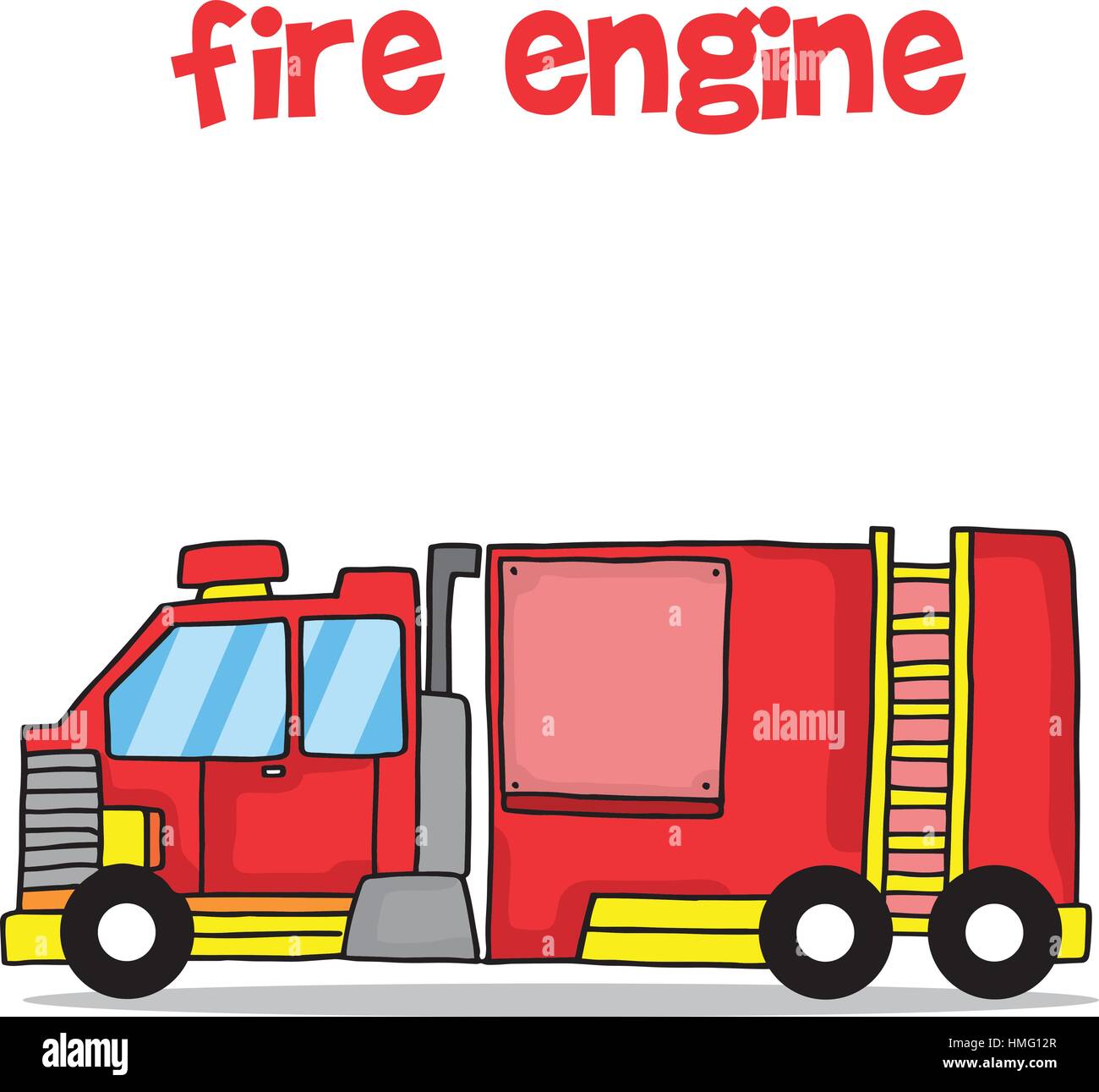 Transport of fire engine cartoon design Stock Vector Image & Art - Alamy