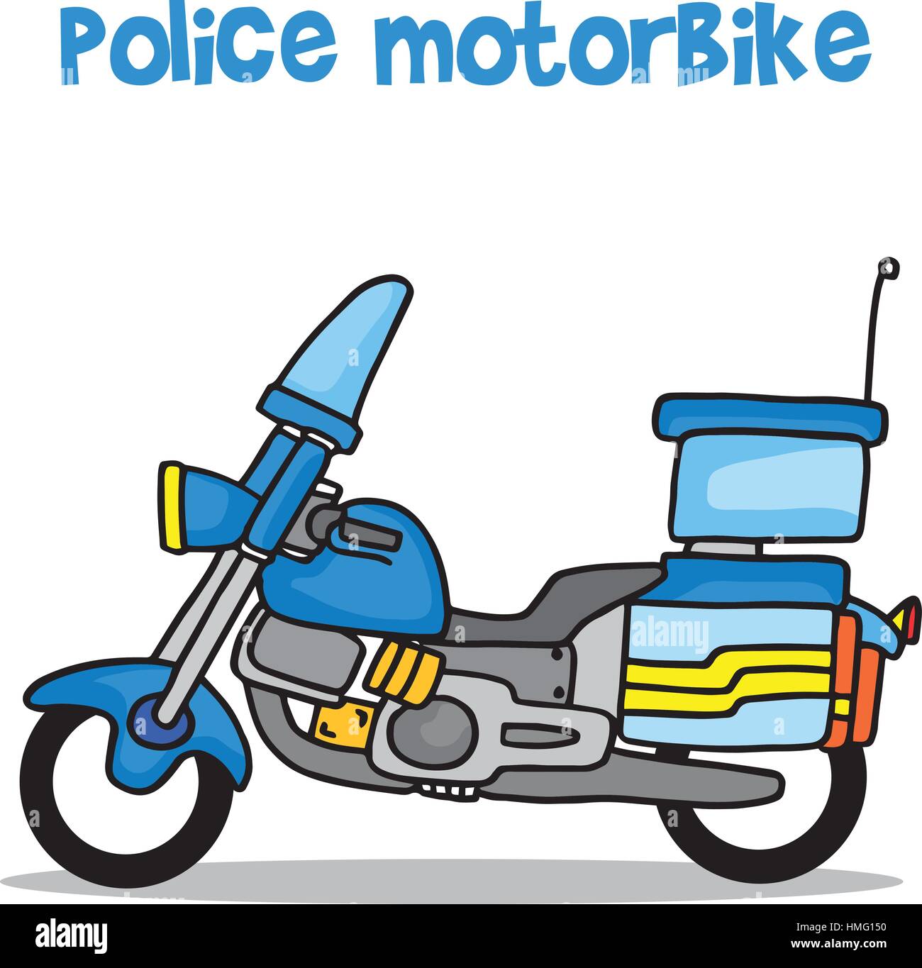 Police patrol motor bike Stock Vector Images - Alamy