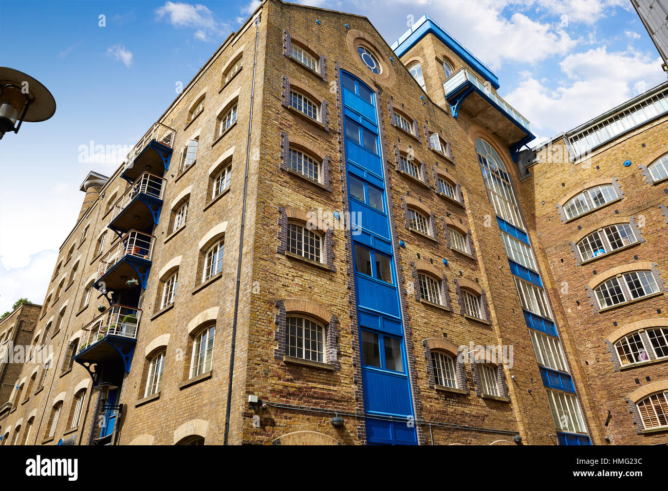 London brick buildings along the Thames river shore Stock Photo - Alamy