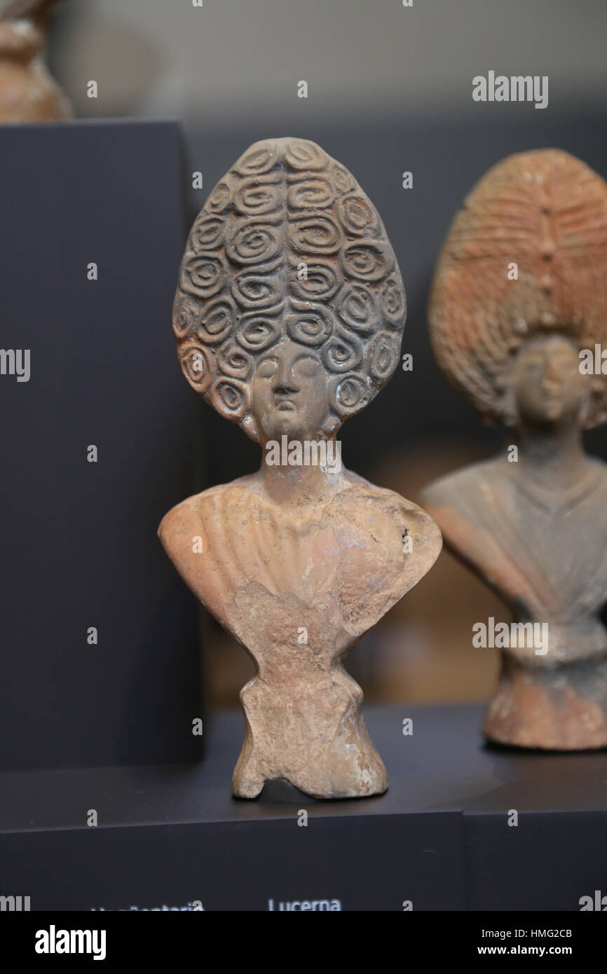 Female bust. Clay. 2nd century. Corduba (Cordoba). Spain. In a Girl's ...