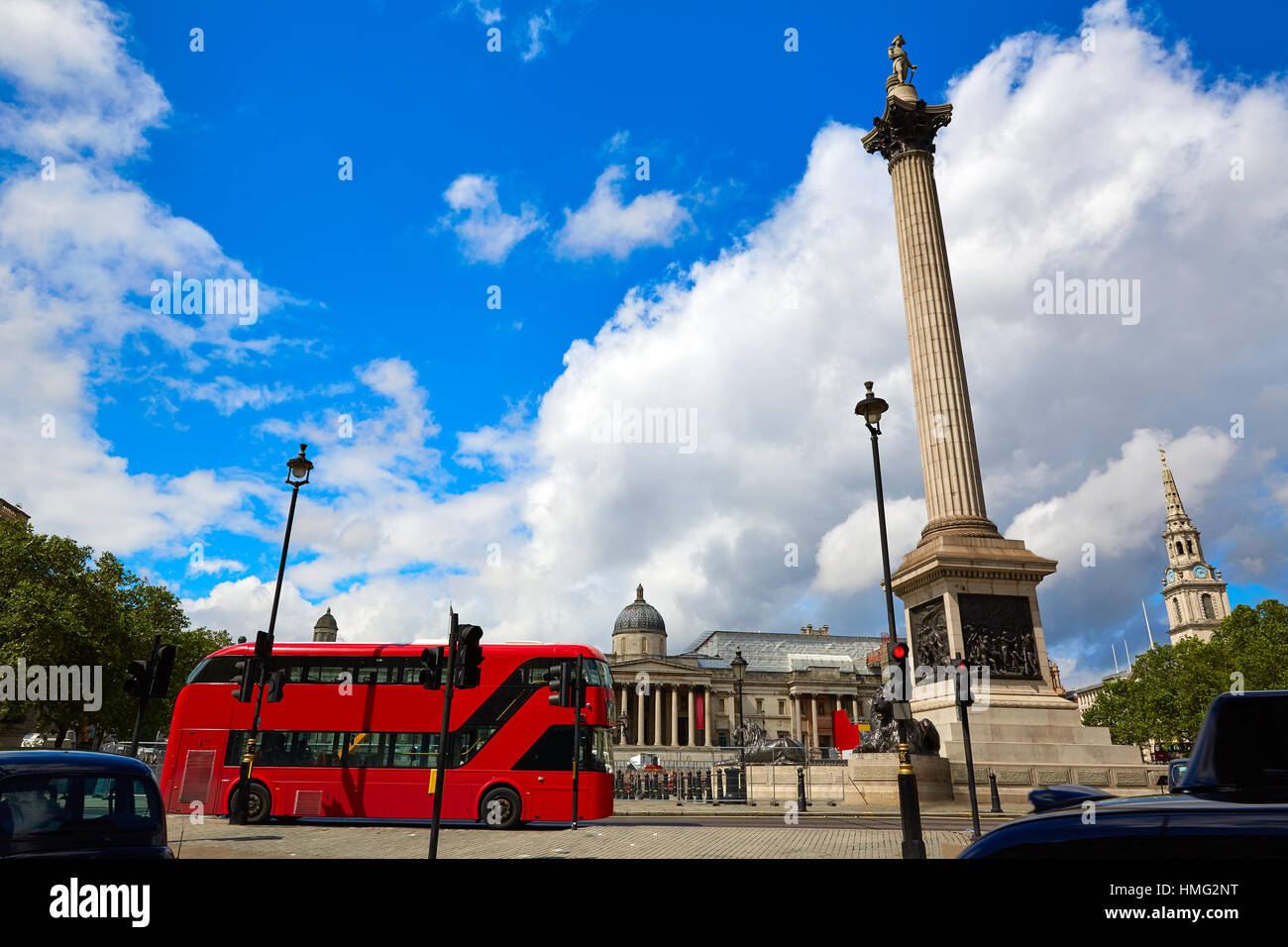 London Trafalgar Square in UK england Stock Photo - Alamy
