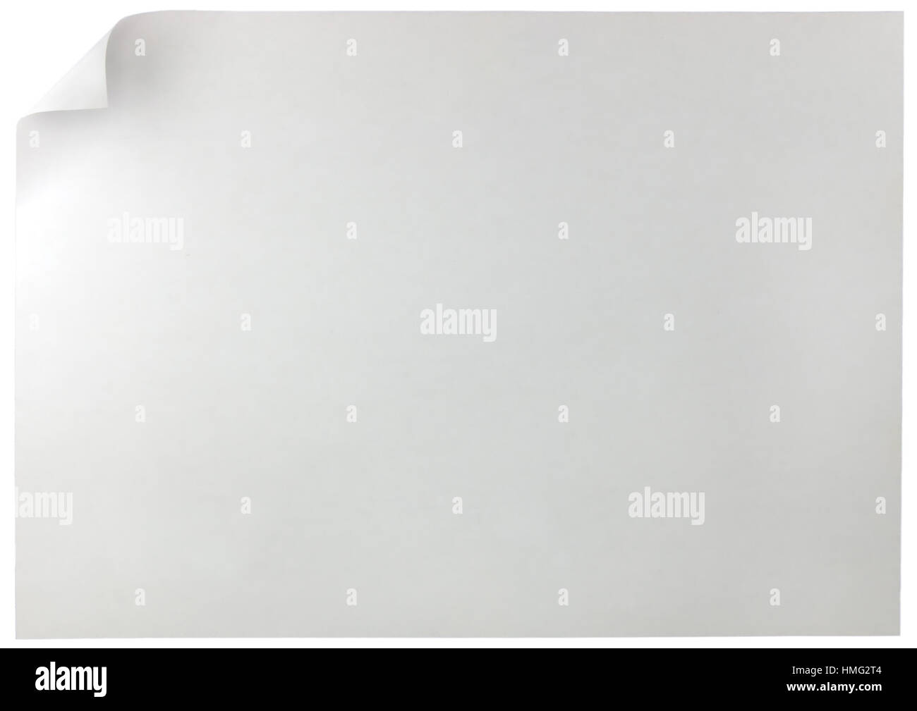 White page curl, isolated horizontal copy space background Stock Photo ...