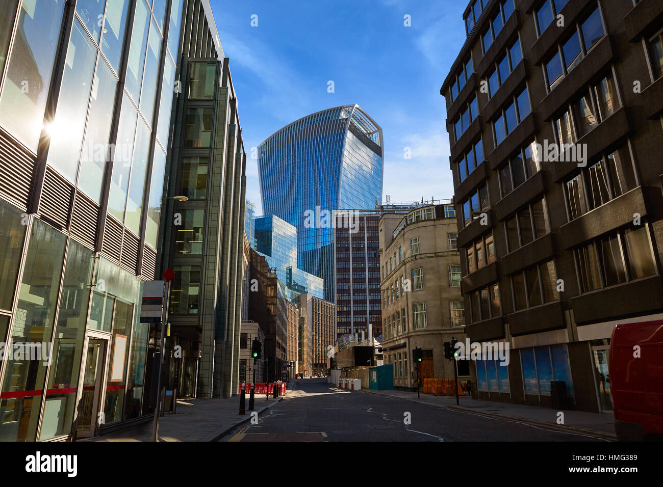 London financial district street Square Mile England UK Stock Photo - Alamy