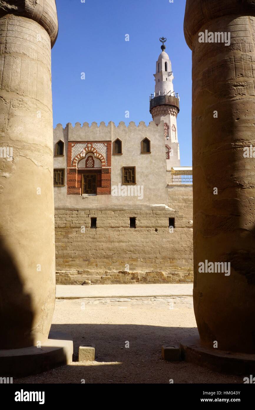 Luxor temple mosque hi-res stock photography and images - Alamy