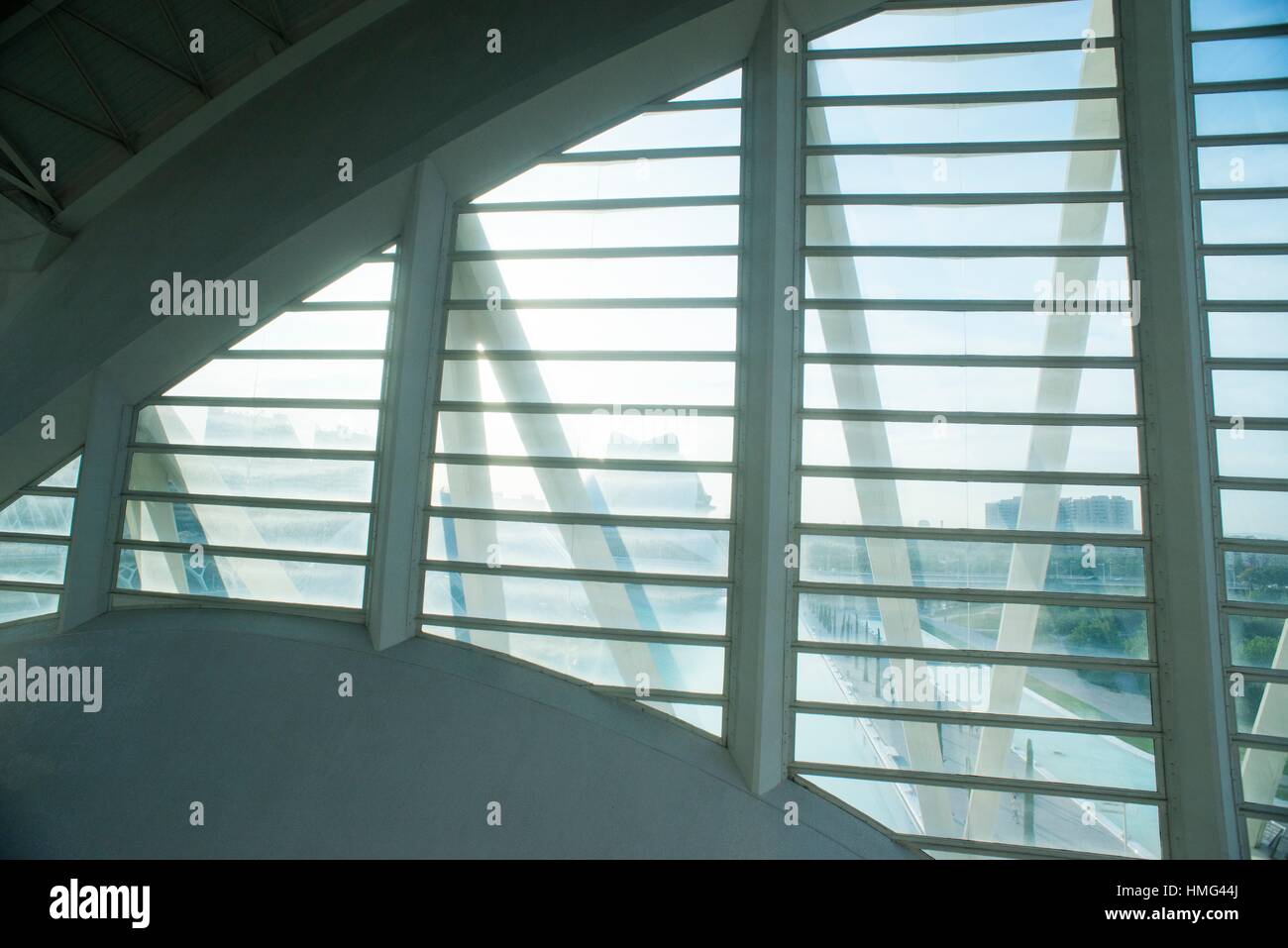 Window Science Museum Prince Felipe, Valencia, Spain, Europe Stock ...