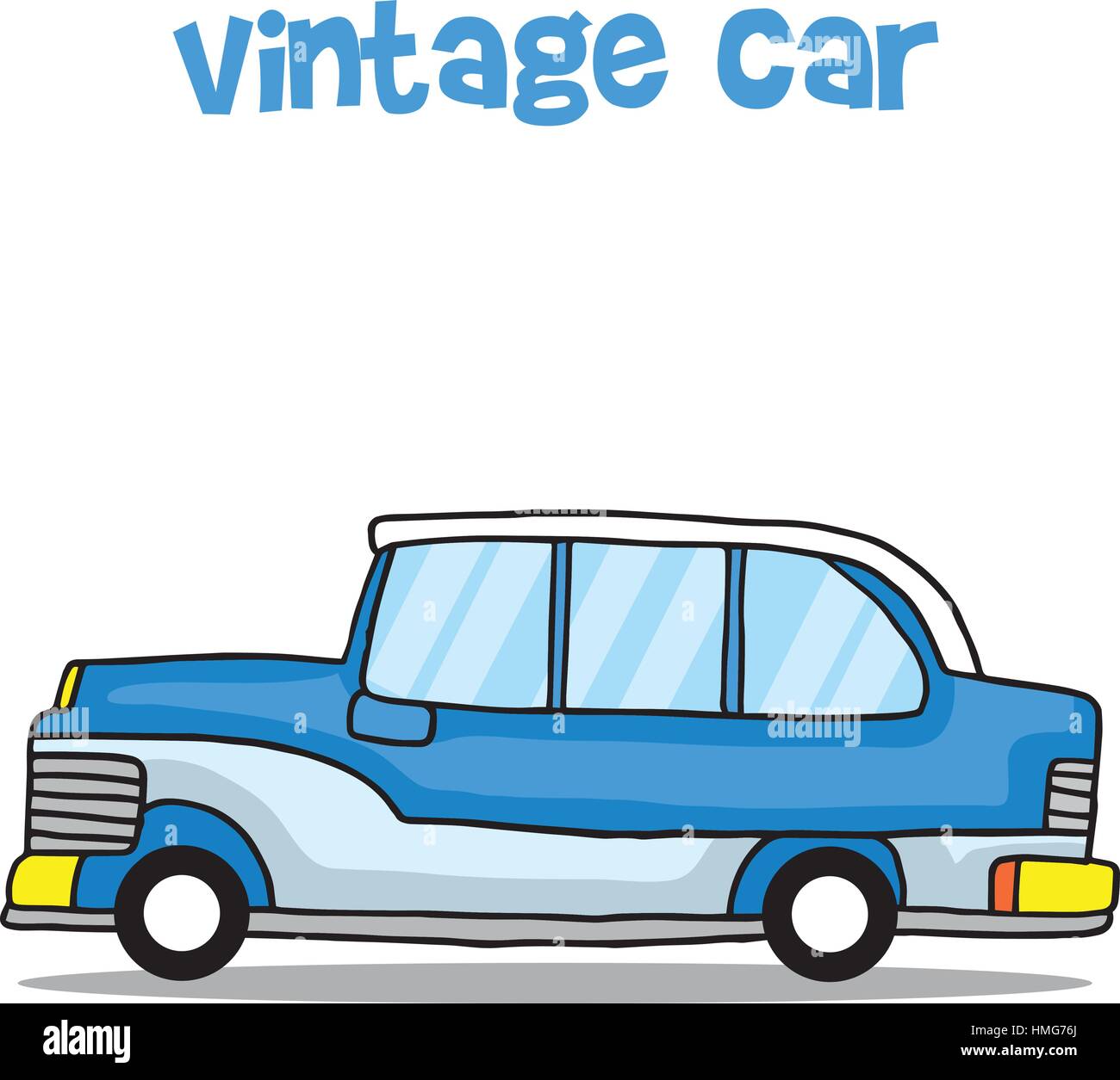 Vintage car cartoon education for kids Stock Vector Image & Art - Alamy