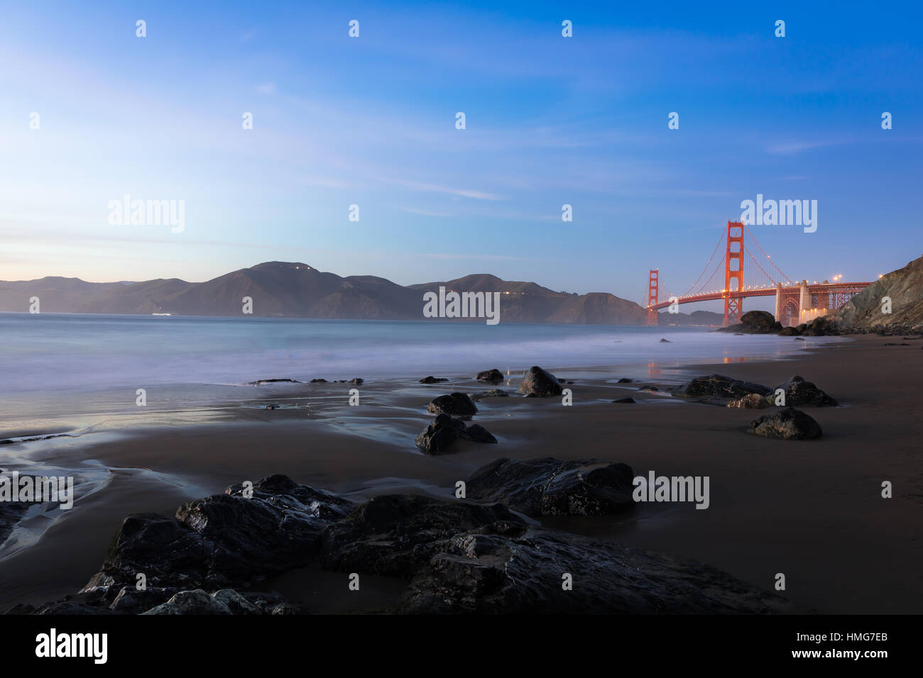 Golden Gate Bridge from Marshall's Beach, San Francisco, California ...