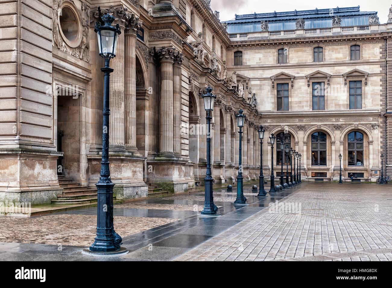Paris louvre museum denon wing hi-res stock photography and images - Alamy
