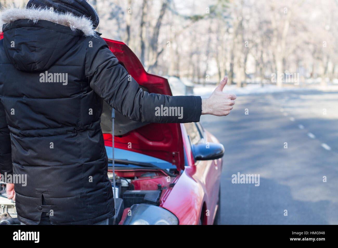 Man signaling stop hi-res stock photography and images - Alamy
