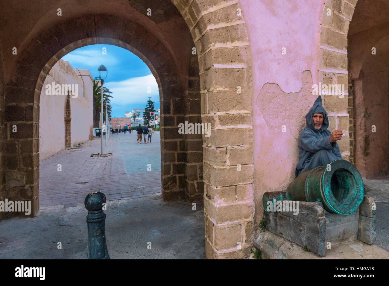 Walls of the Mechouar, Essaouira, Morocco Stock Photo - Alamy