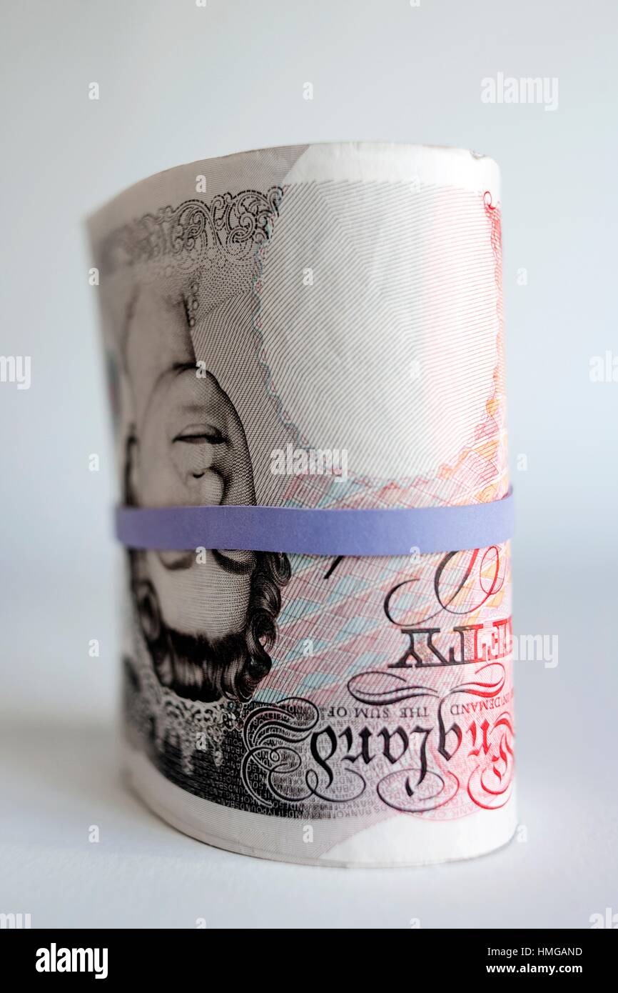 50 note pound hi-res stock photography and images - Alamy