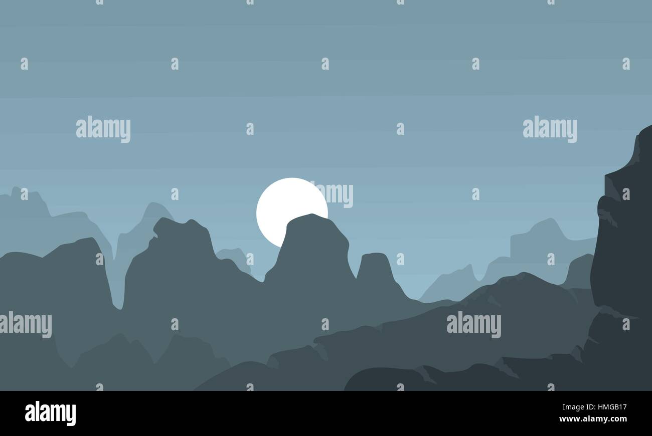 Landscape of cliff vector flat Stock Vector Image & Art - Alamy