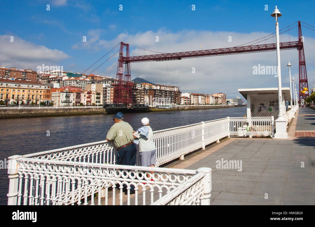 Las Arenas, The Vizcaya Bridge, commonly called Puente Colgante, is a ...