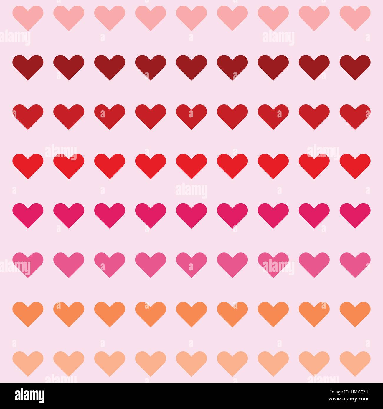 Sweet heart pattern colorful background, stock vector Stock Vector ...