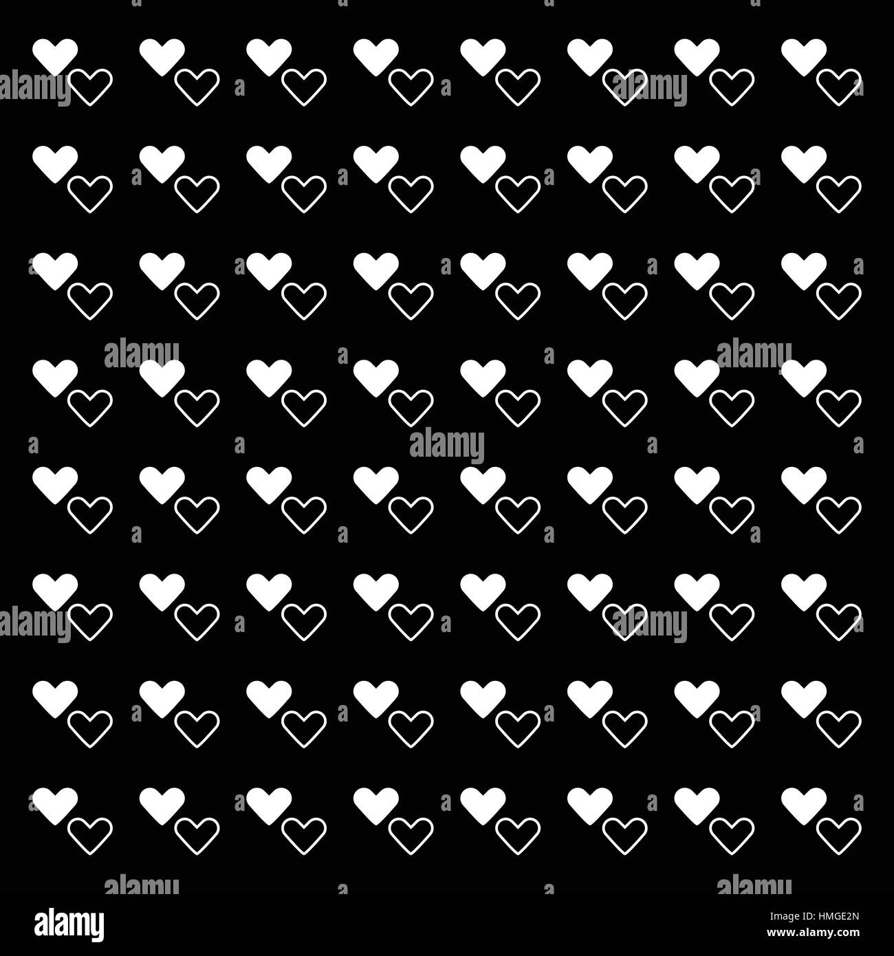White pure heart pattern background, stock vector Stock Vector Image ...
