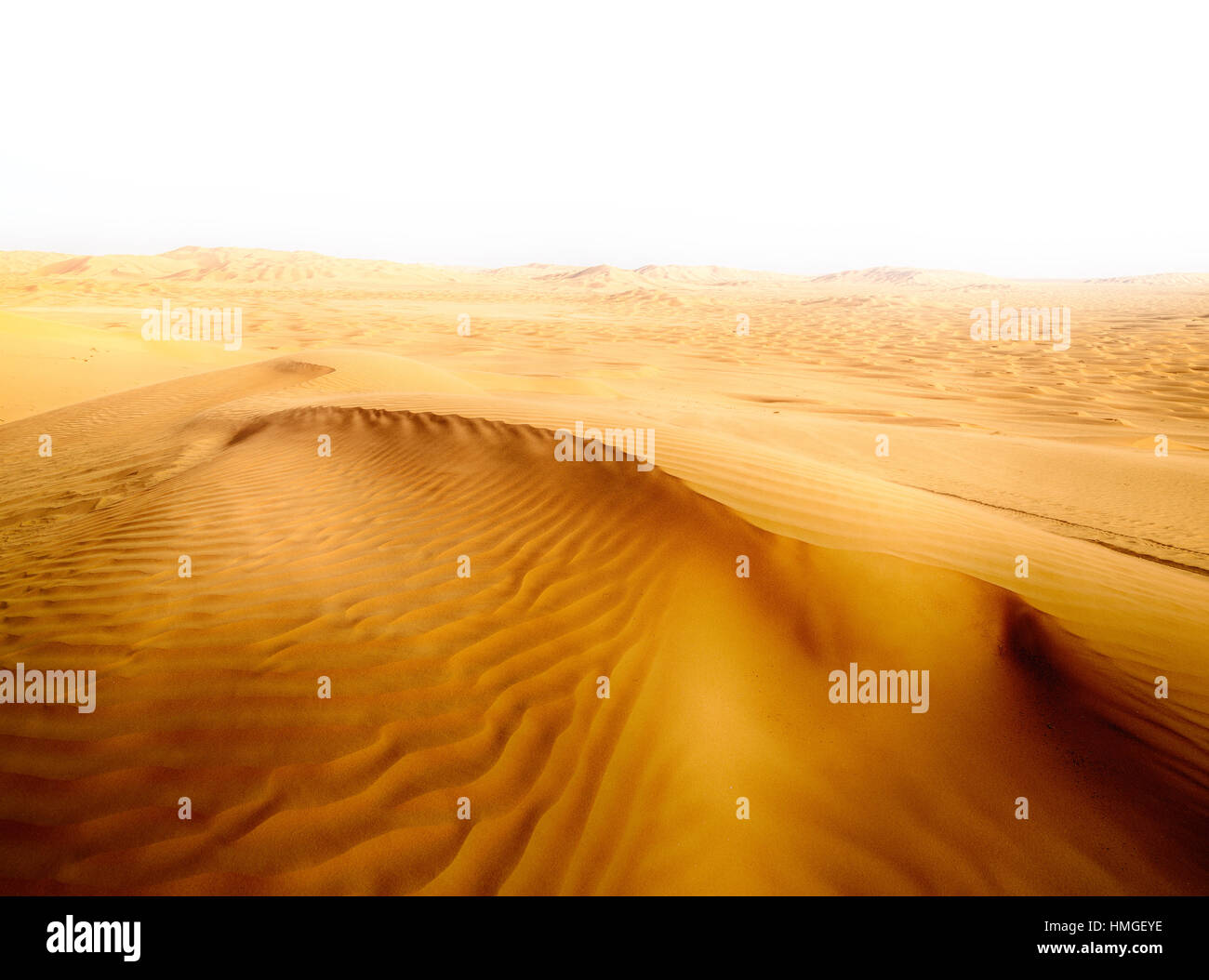 the empty quarter and outdoor sand dune in oman old desert rub al khali ...