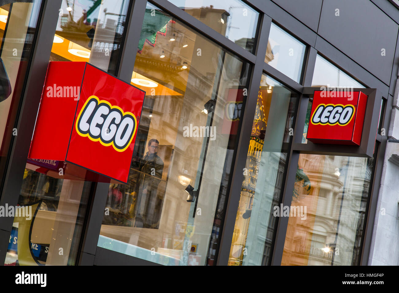 Entrance to the Lego Store in London Stock Photo - Alamy