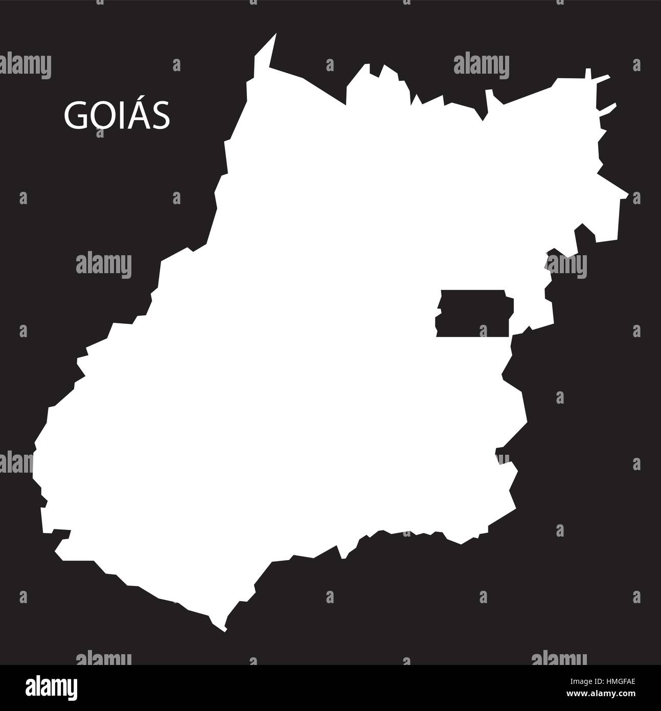 Goias map vector hi-res stock photography and images - Alamy