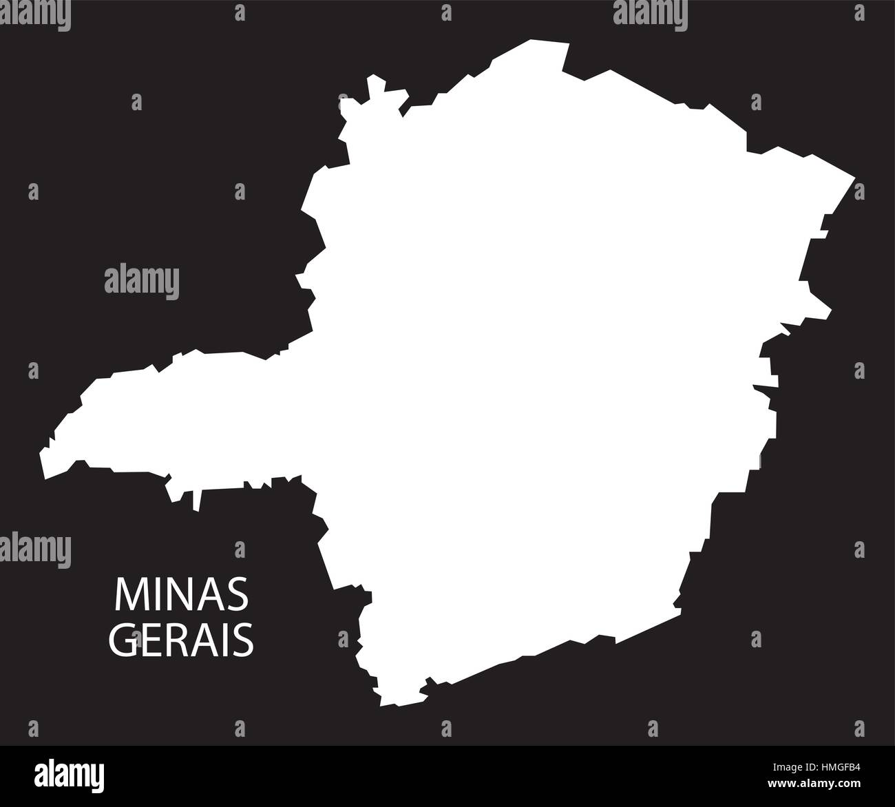 Map of minas gerais hi-res stock photography and images - Alamy