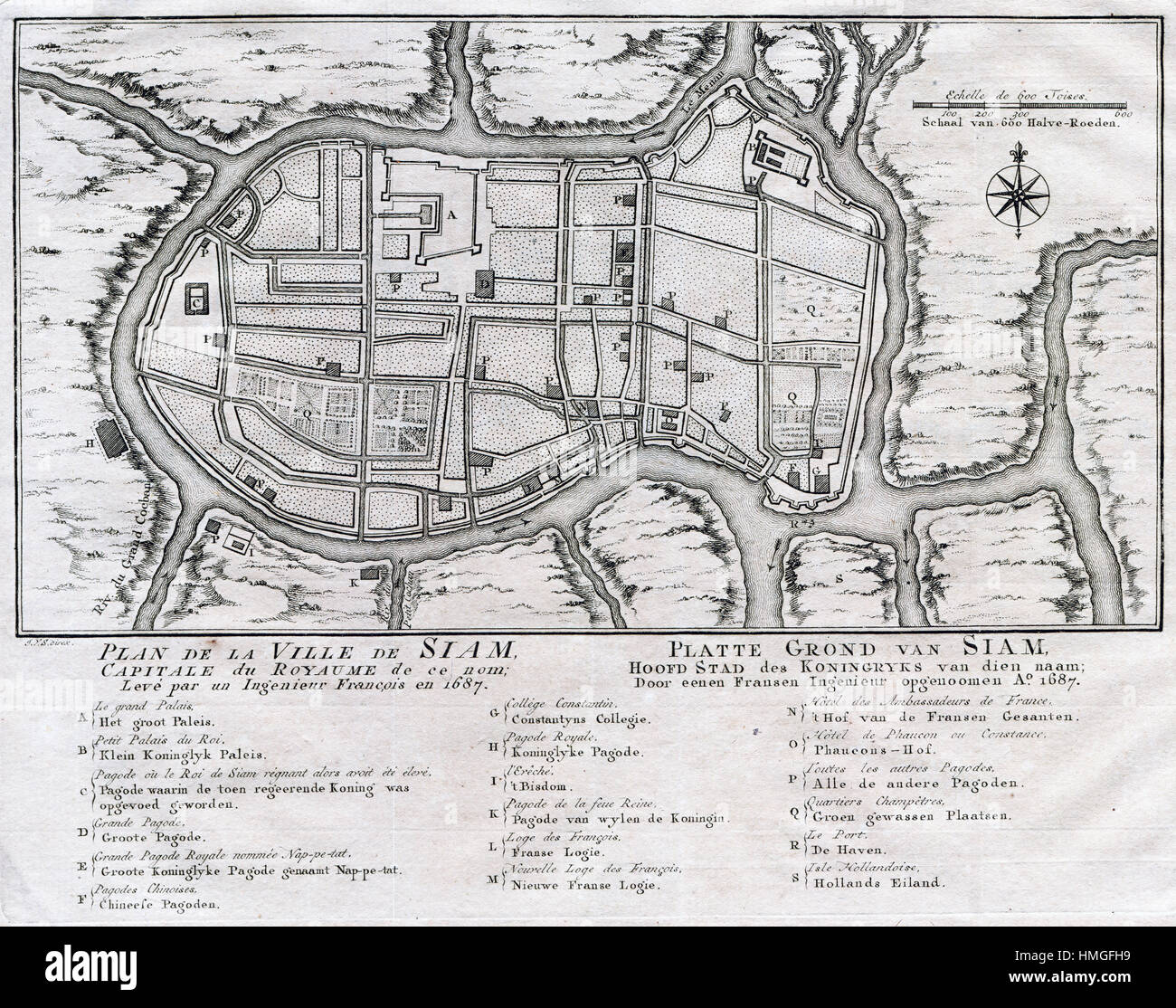 Plan drawing ayutthaya hi-res stock photography and images - Alamy