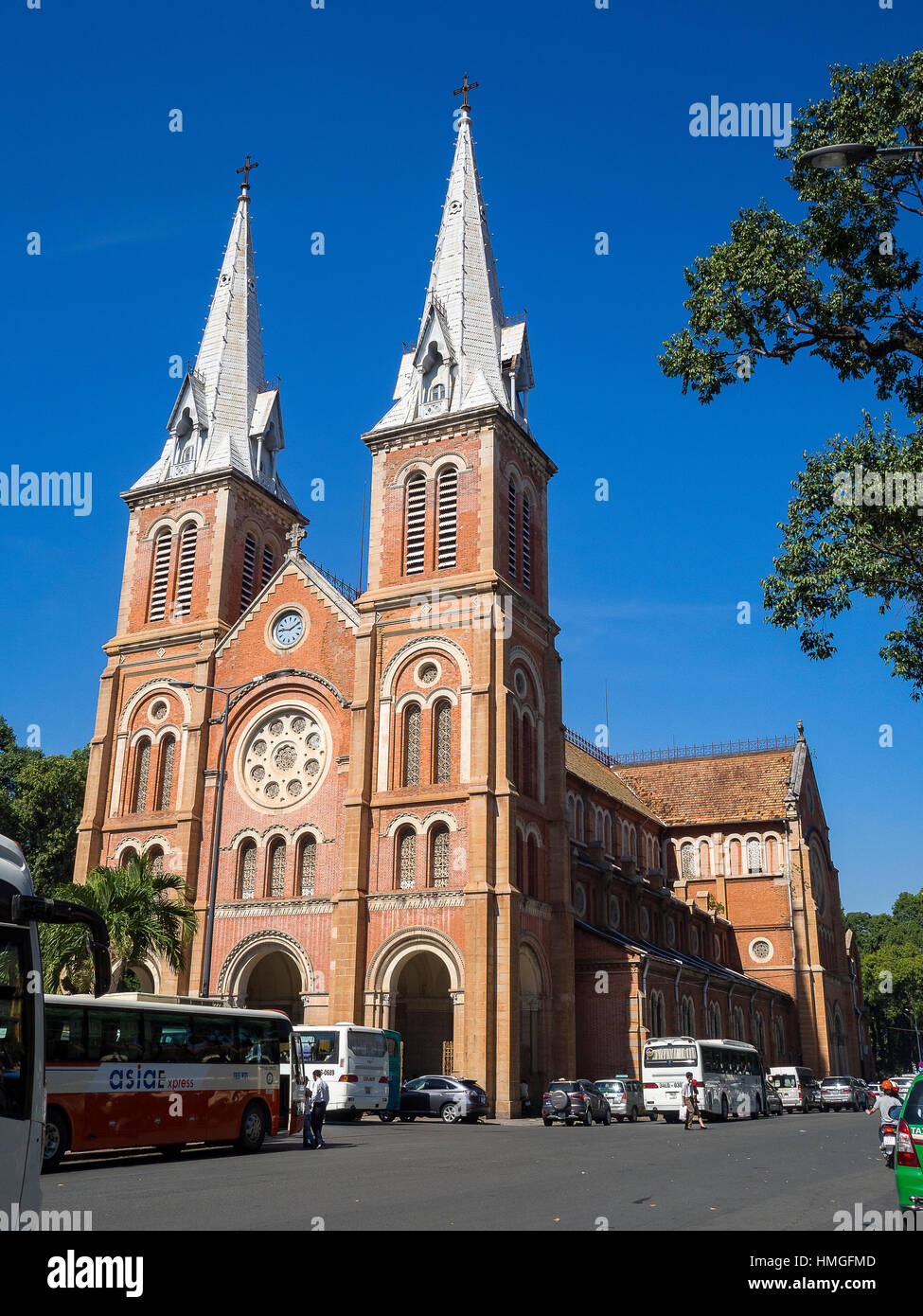 Notre Dame Cathedral (Vietnamese: Nha Tho Duc Ba) in a beautiful day ...