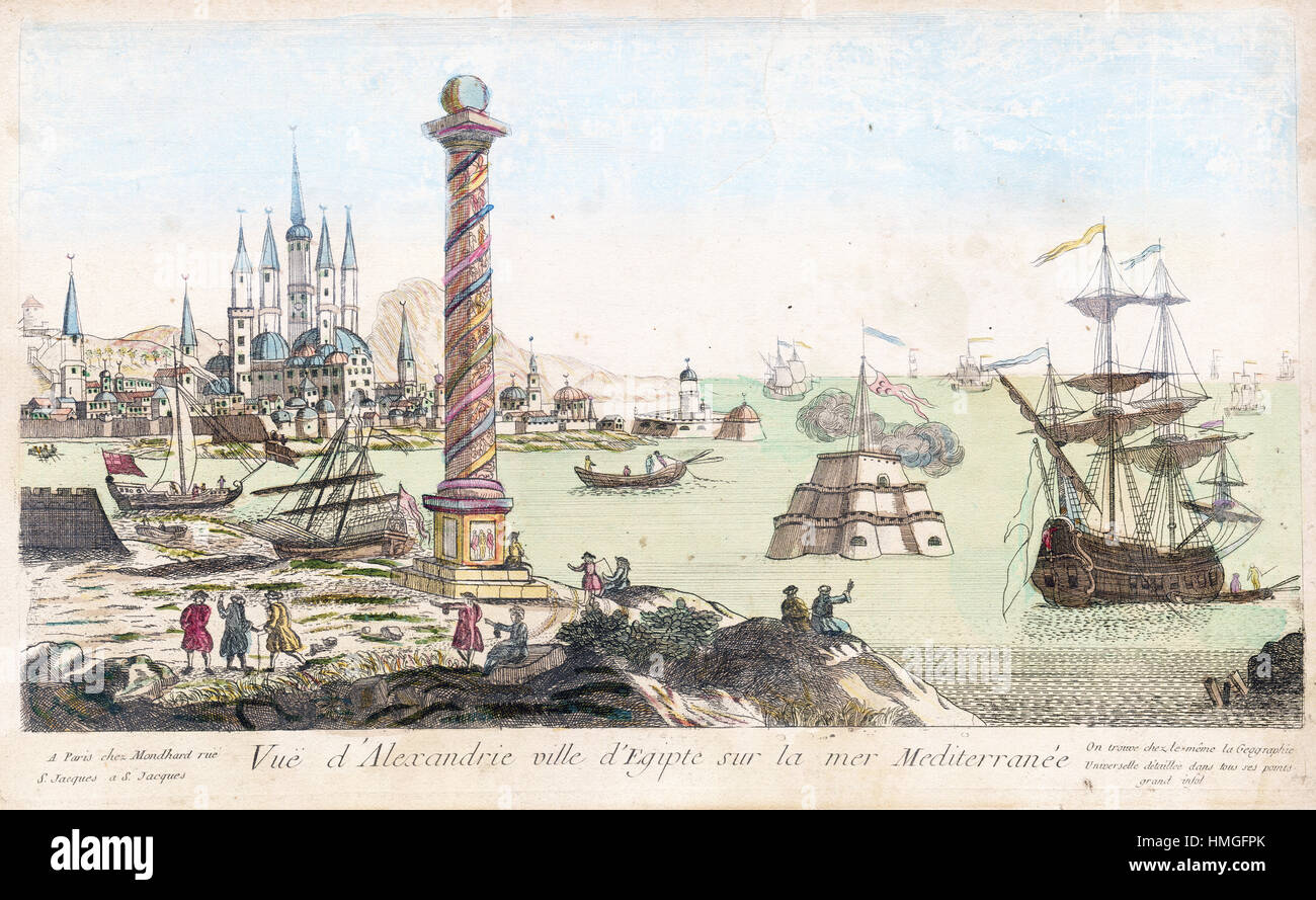View of Alexandria Egypt - Red Sea port 1770 Stock Photo - Alamy