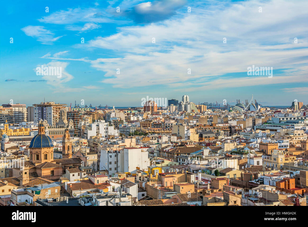 Valencia cathedral aerial hi-res stock photography and images - Alamy