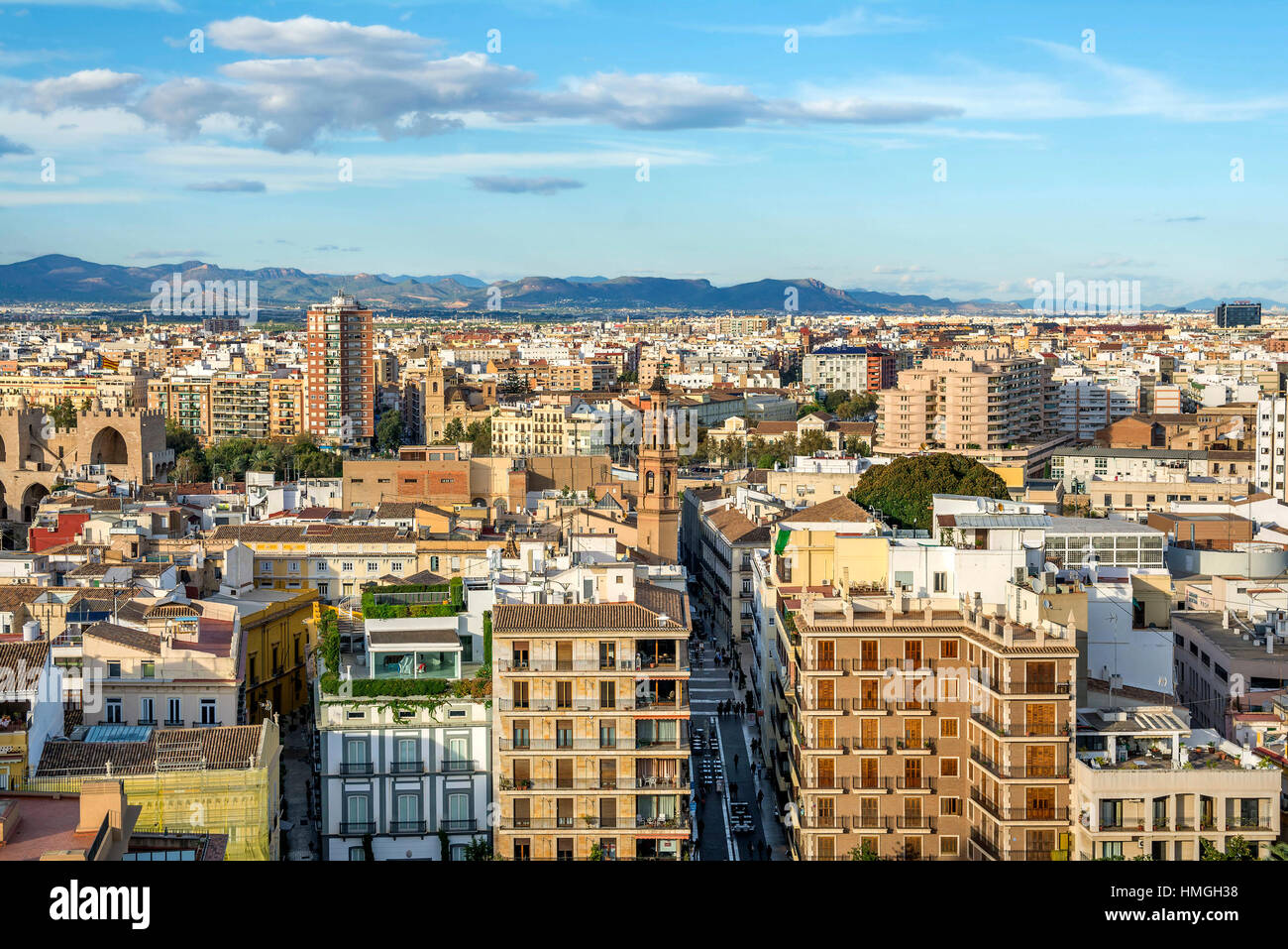 Valencia cathedral aerial hi-res stock photography and images - Alamy