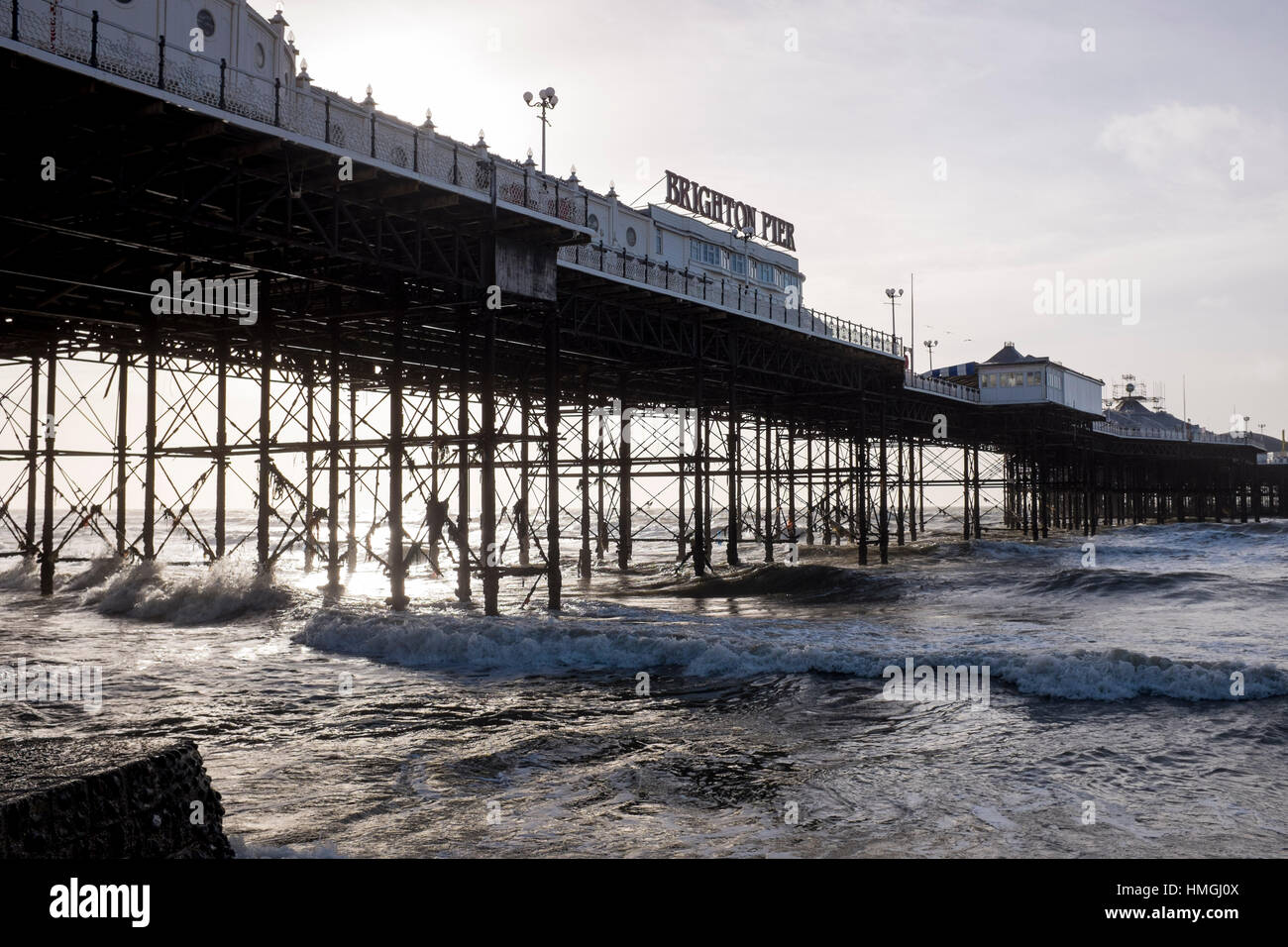 Brighton Pier UK formerly known as The Palace Pier Stock Photo - Alamy