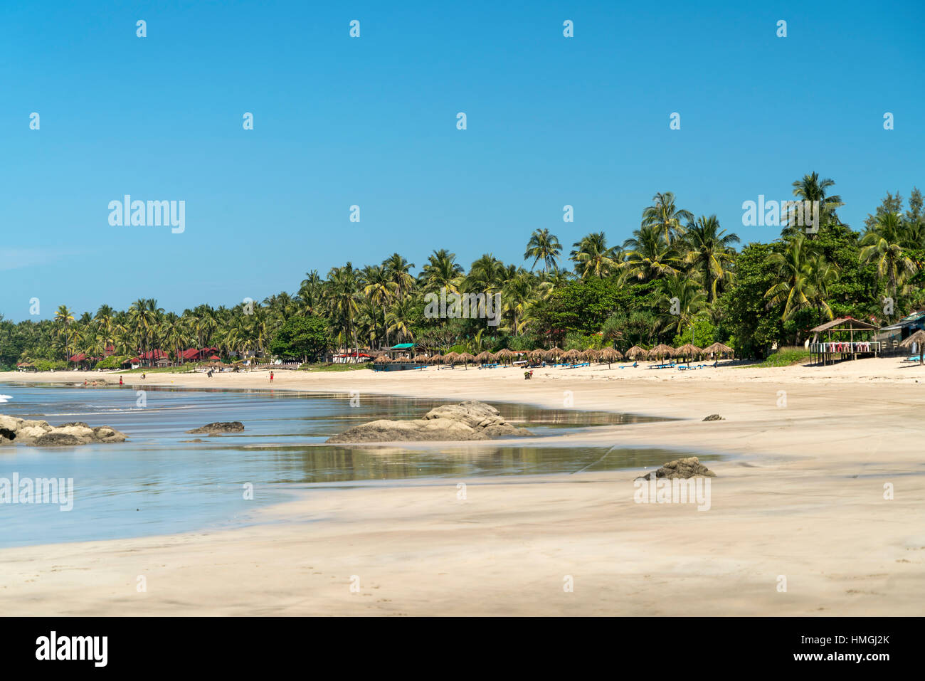 Sandstrand von Ngwe Saung, Myanmar, Asien | sandy beach, Ngwesaung ...