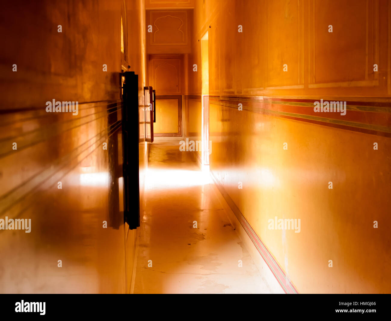 A secluded corridor in a palace, in Rajasthan Stock Photo - Alamy