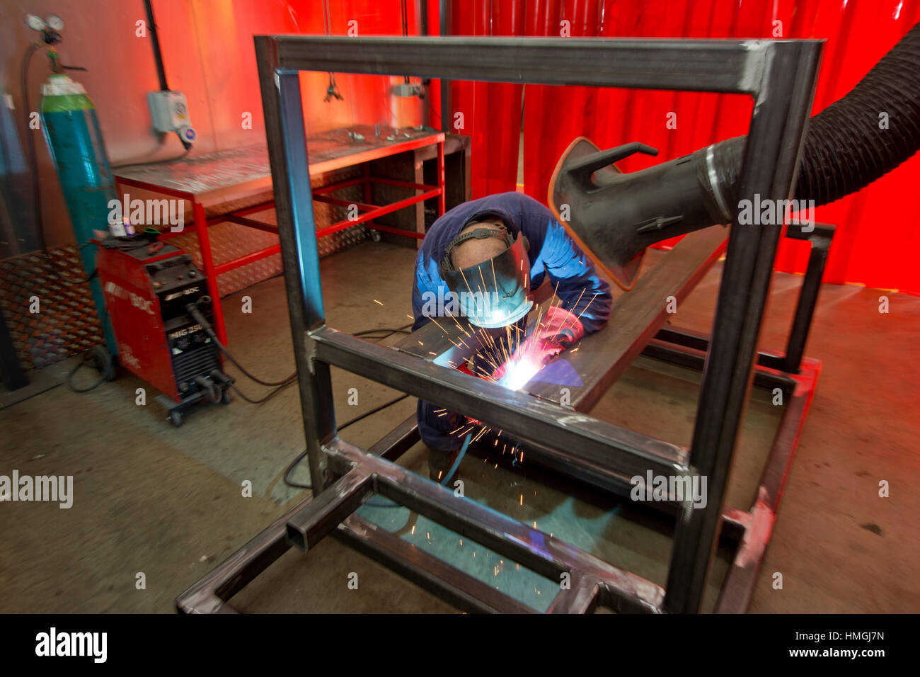 welding steel work in industrial engineering workshop Stock Photo - Alamy