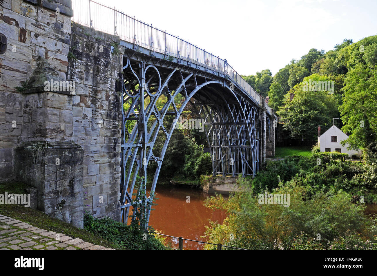 The Iron Bridge over the River Severn, Ironbridge, Shropshire Stock ...