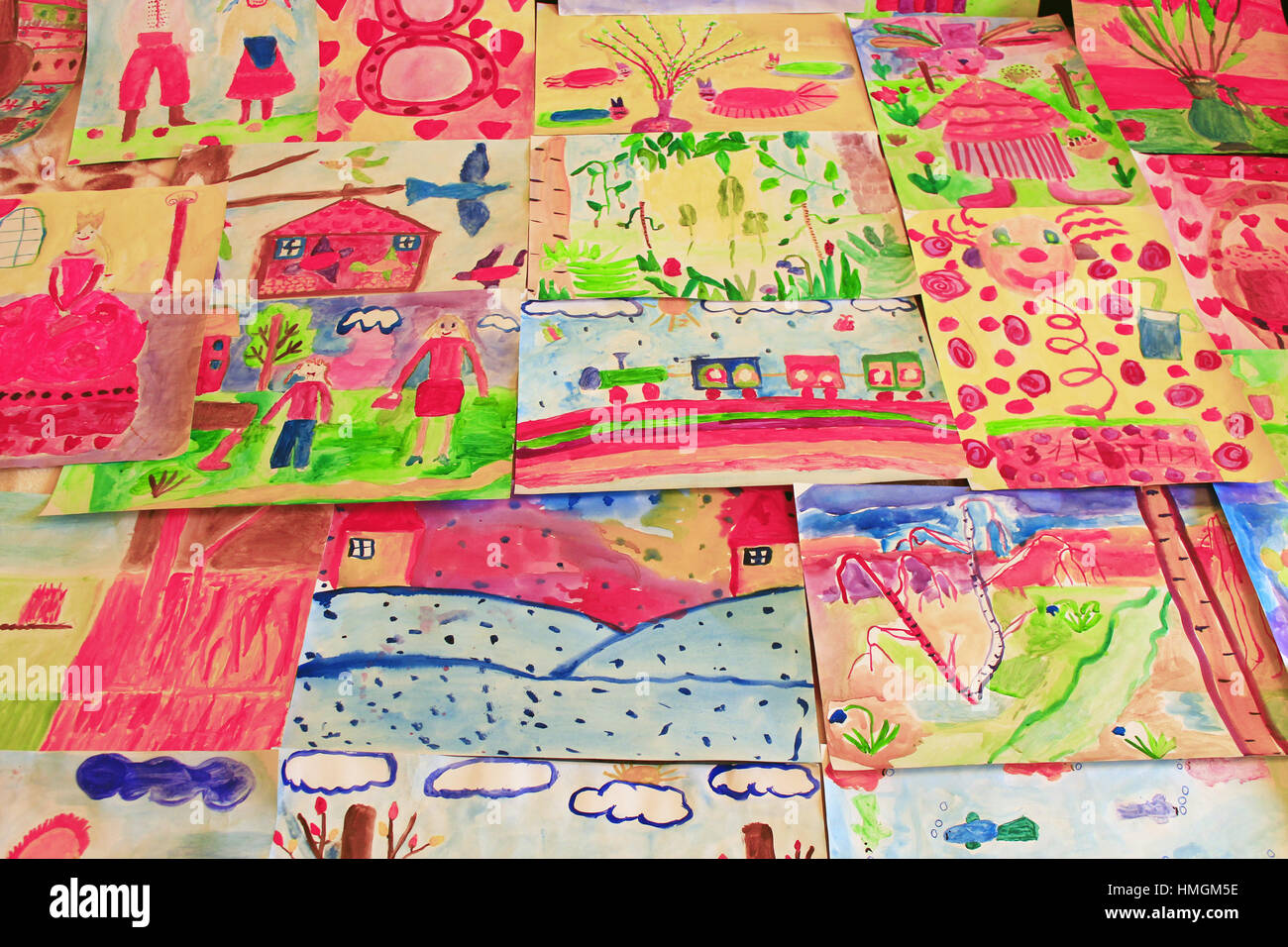 Drawings on exhibition hi-res stock photography and images - Alamy