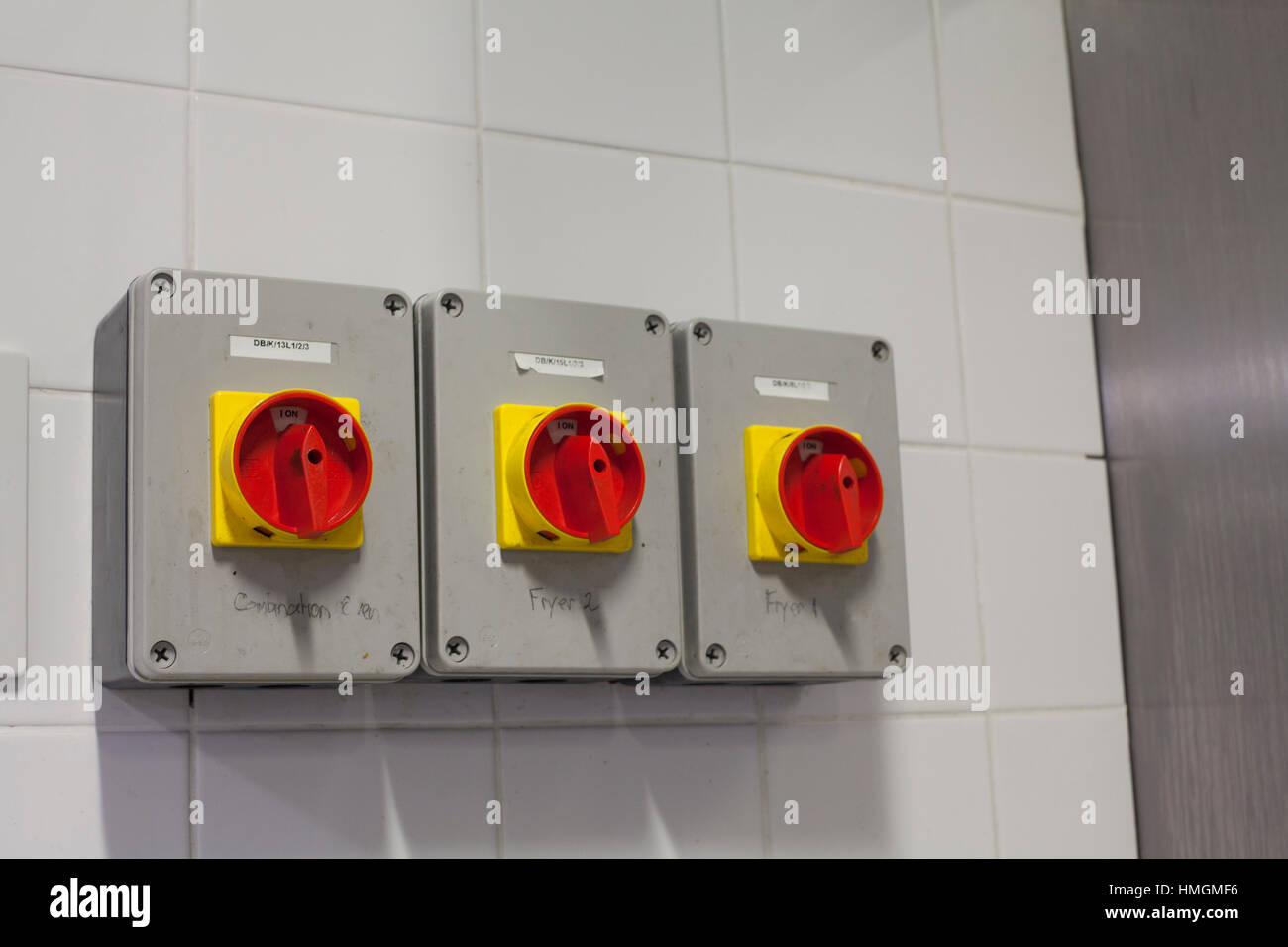 electric mains control switches Stock Photo - Alamy
