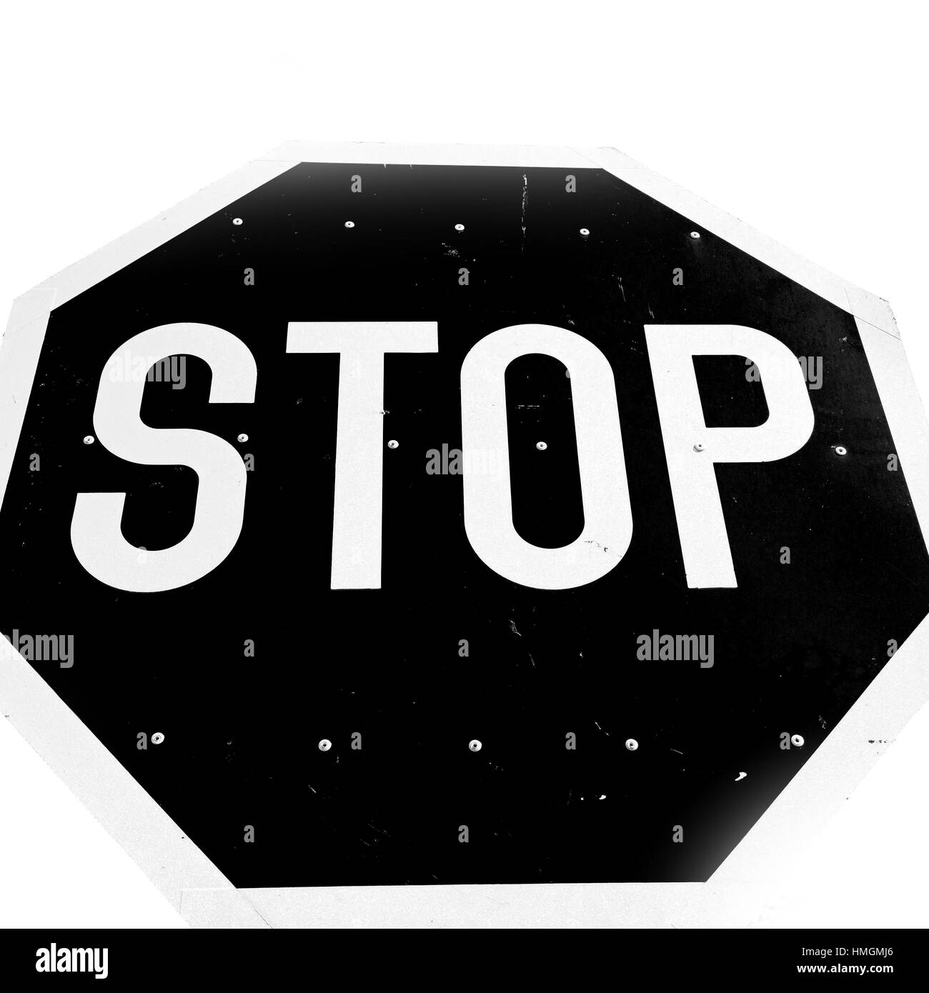 the stop signal write in south africa and sky Stock Photo - Alamy