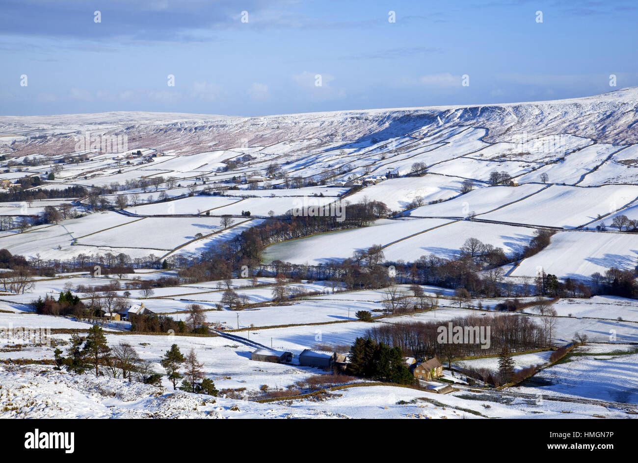Danby Dale in winter North York Moors national park North Yorkshire ...