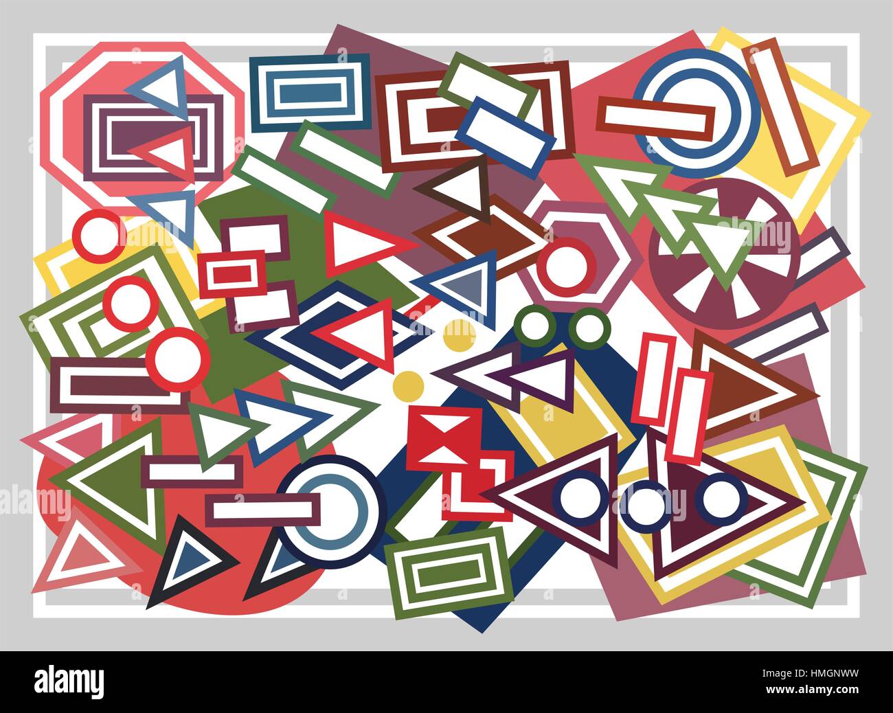 Vector background with abstract geometric shapes Stock Vector Image ...