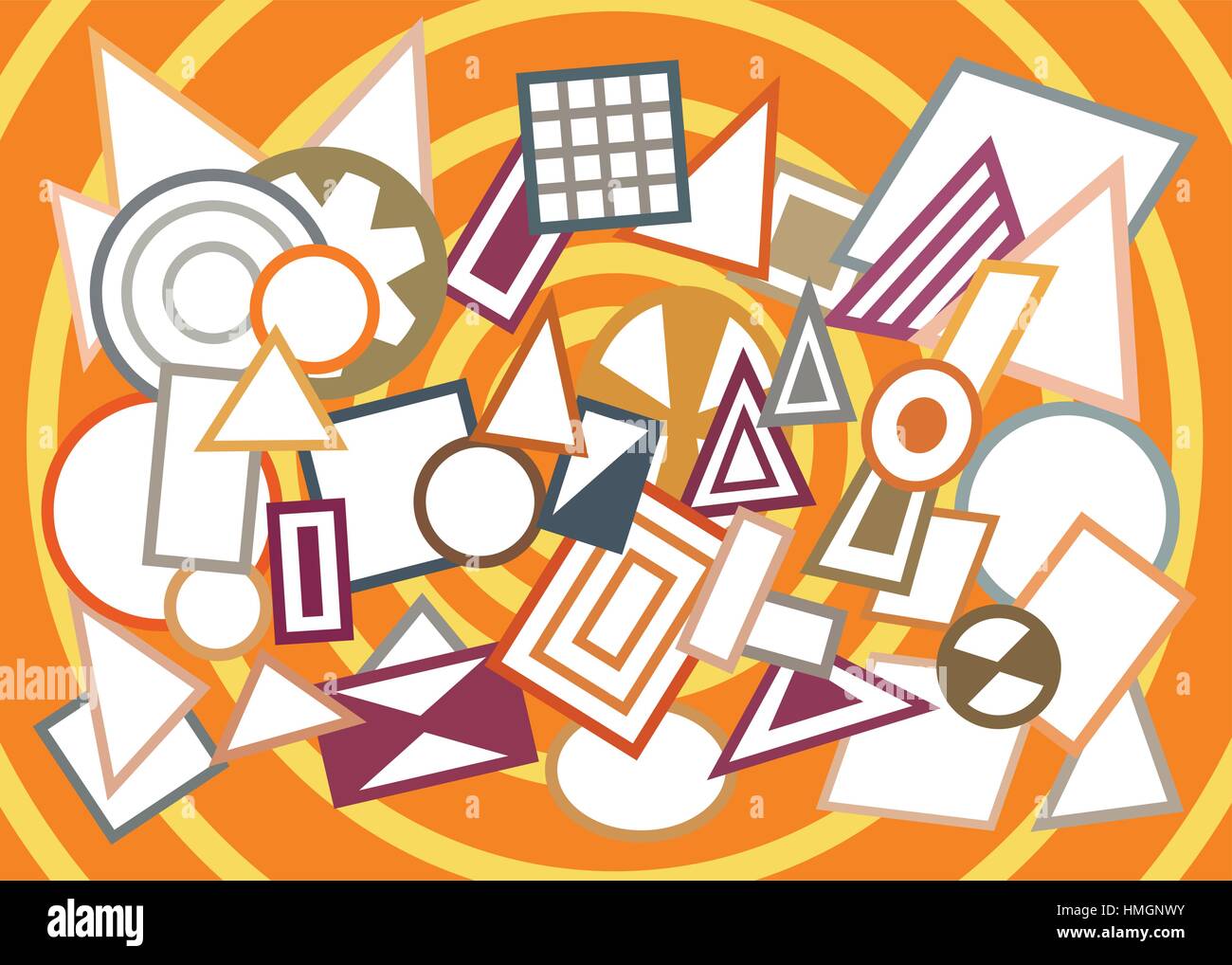 Vector background with abstract geometric shapes Stock Vector Image ...