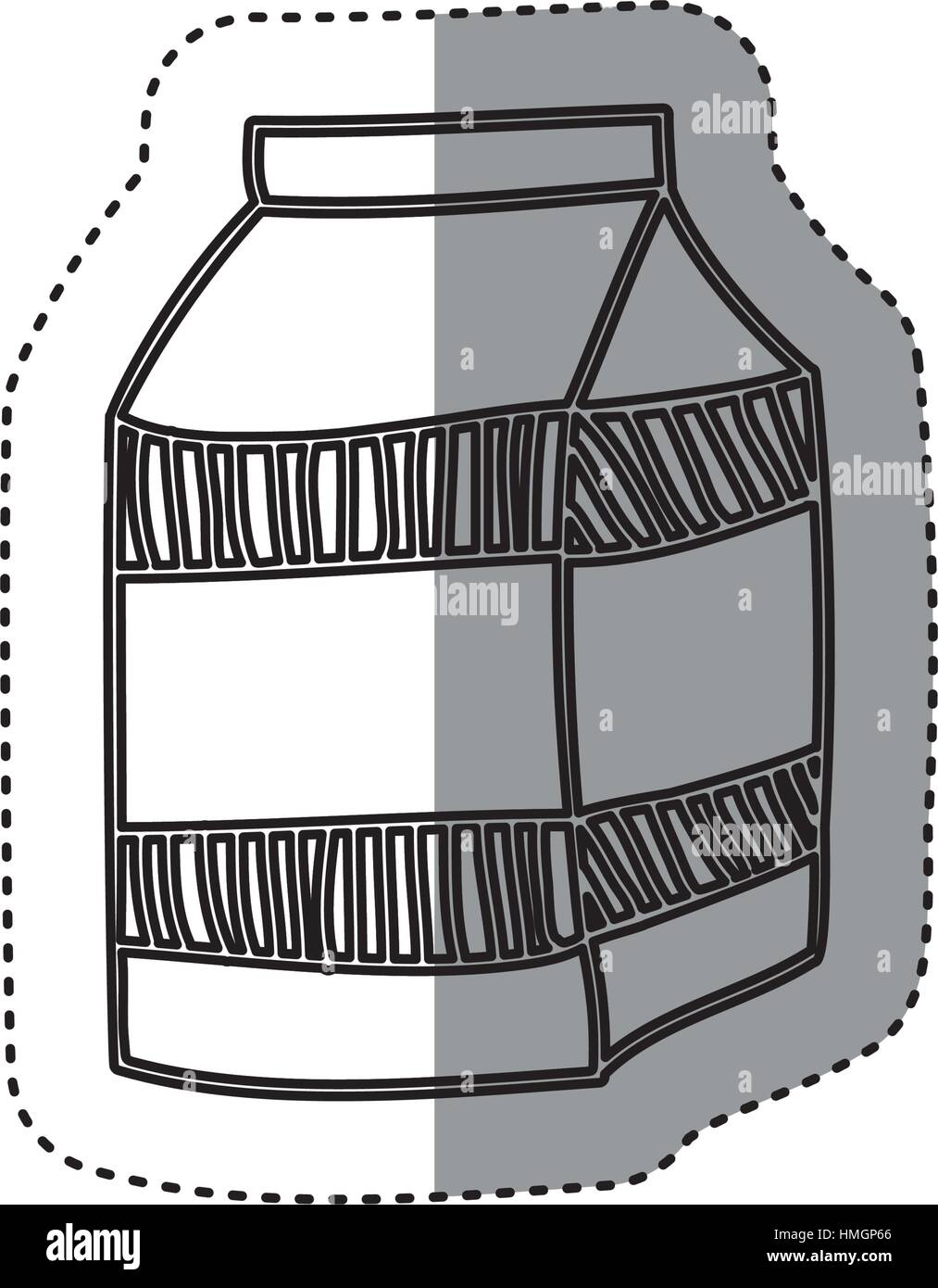Milk carton sticker Stock Vector Images - Alamy