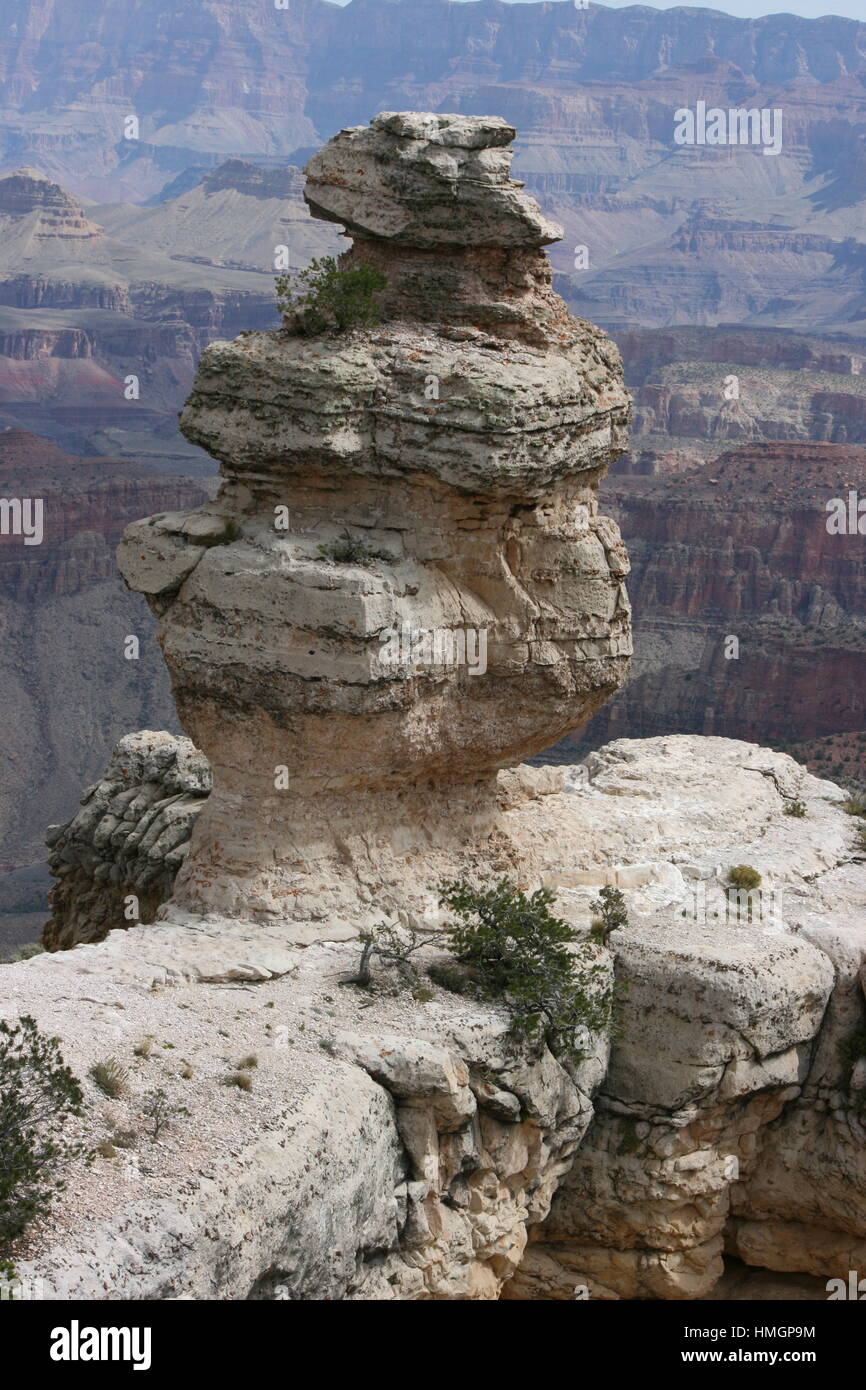 Free standing rock formation in the Grand Canyon Stock Photo - Alamy