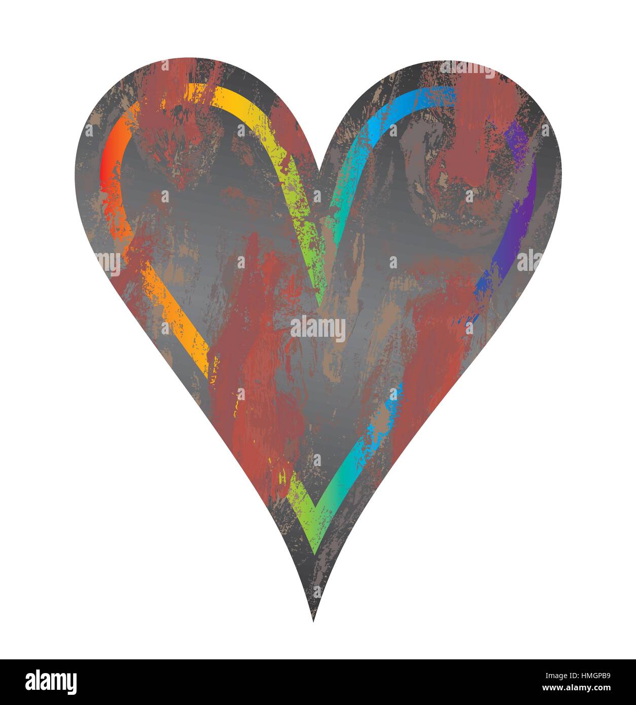 Vector grunge heart Stock Vector Image & Art - Alamy