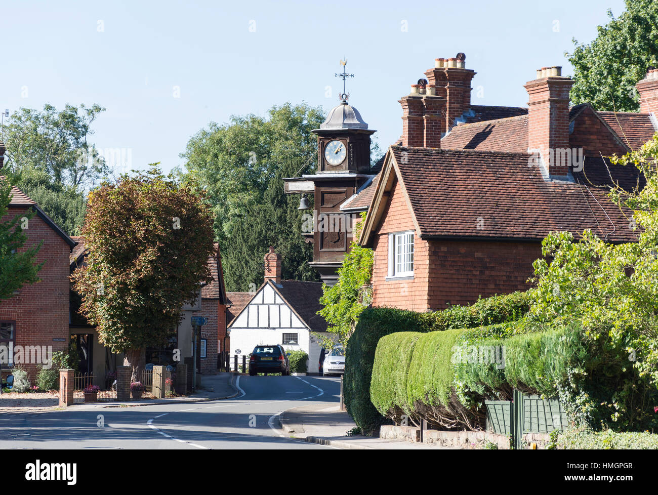 Abinger Hammer Clock corner, Abinger Hammer, Surrey, England, United ...