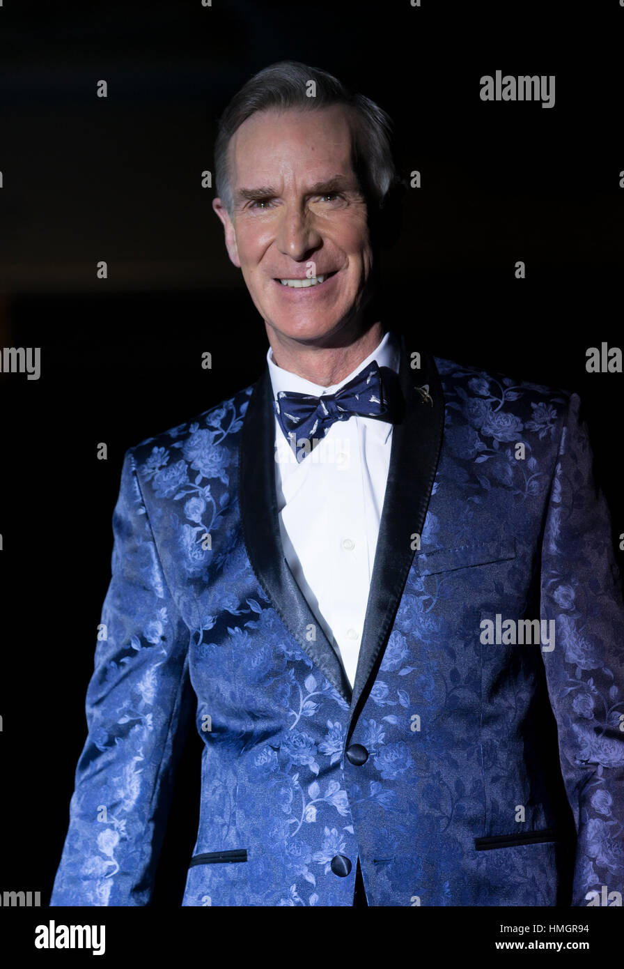 New York, NY USA - February 1, 2017: Bill Nye in Nick Graham dress ...