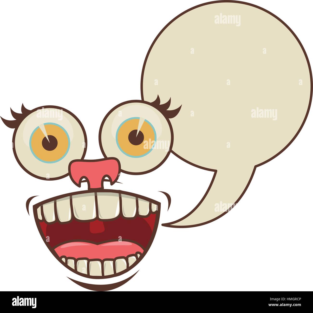 Oval mouth Stock Vector Images - Alamy