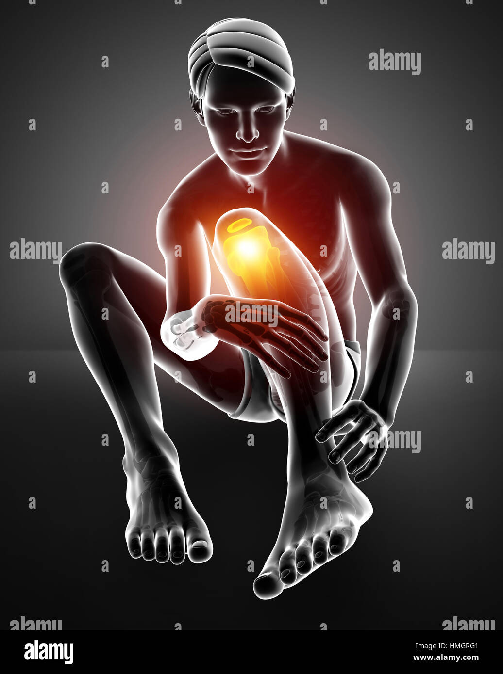 human body anatomy with joint pain Stock Photo - Alamy