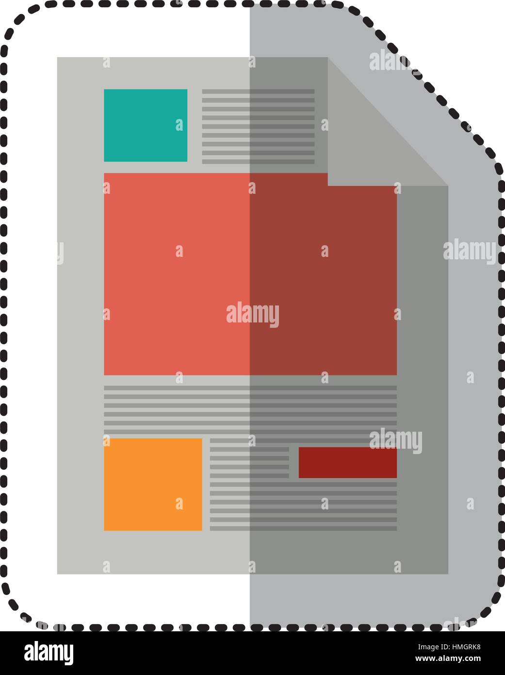 sticker colorful paper sheet text and graphics vector illustration ...