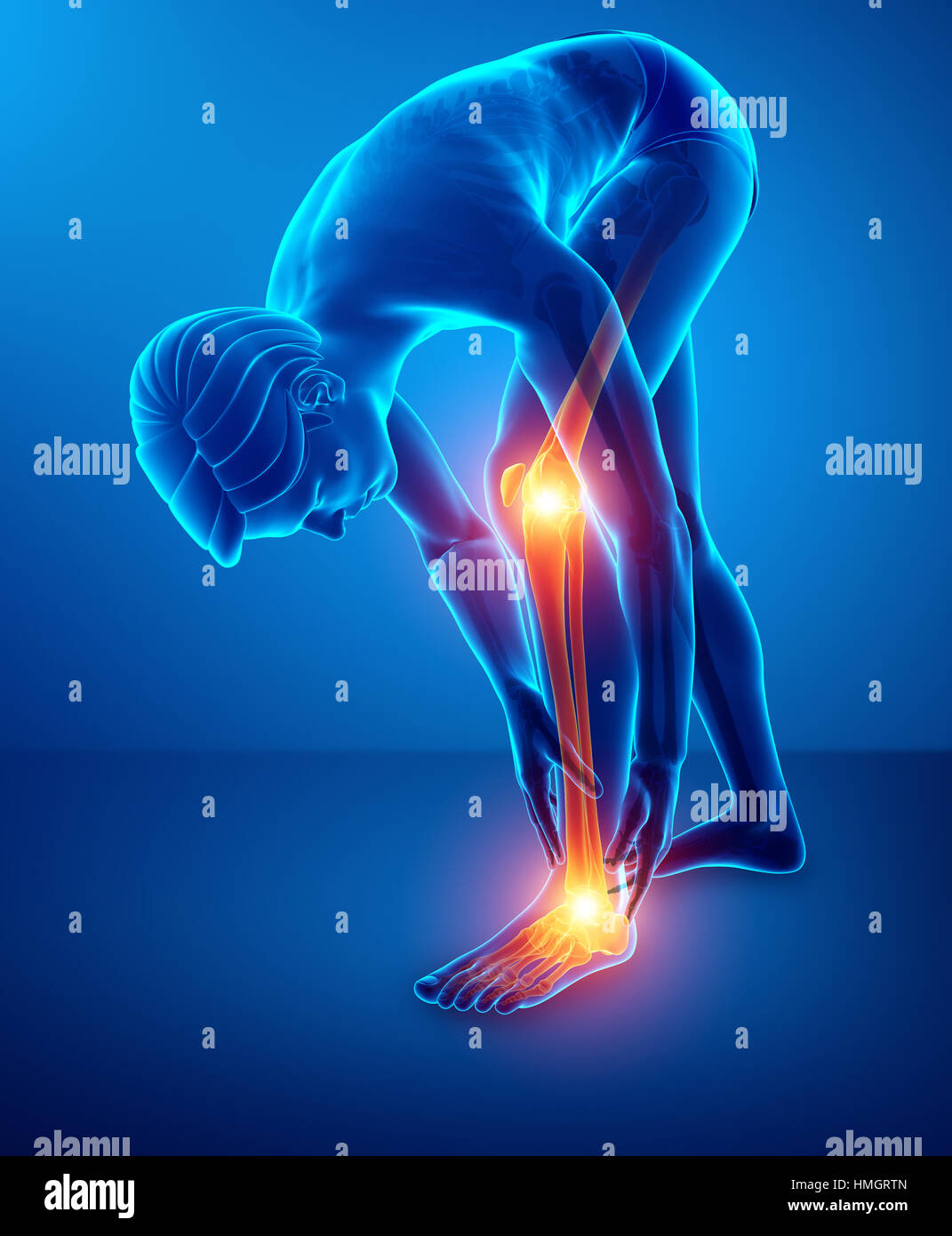 human body anatomy with joint pain Stock Photo - Alamy